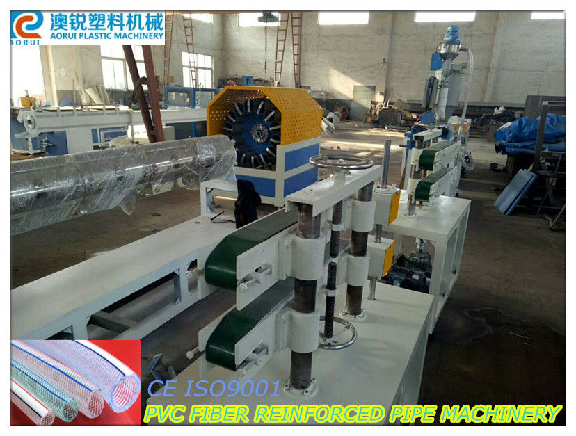 Pvc Fiber Reinforced Soft Plastic Pipe Extrusion Machine , Pvc Gridding ...