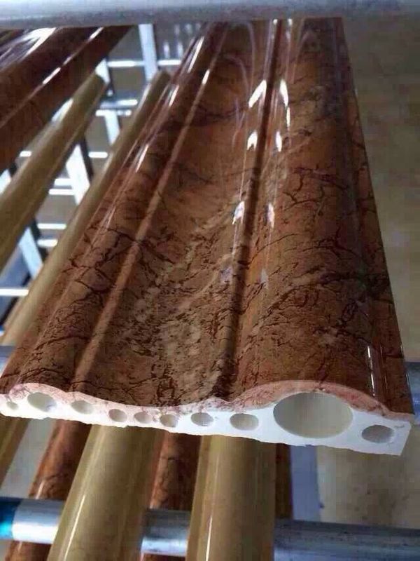 Decorative PVC WPC Marble Plastic Profile Extrusion Line , Marble ...