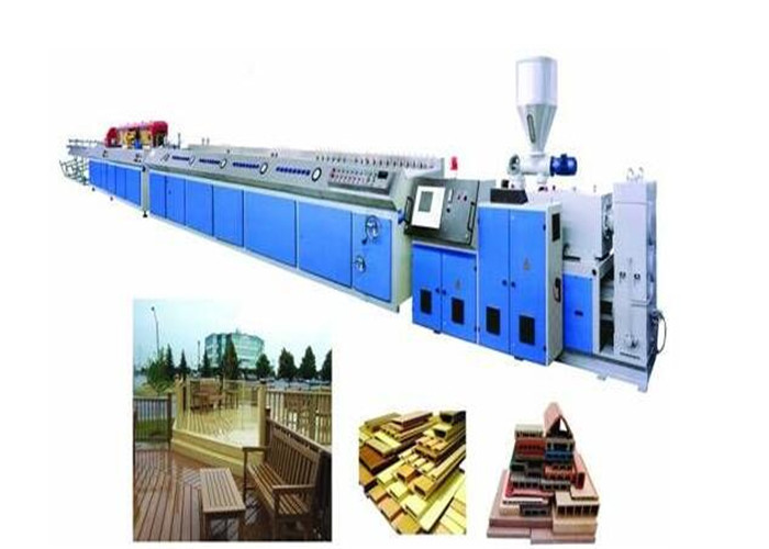WPC Profile Extrusion Making Machine , WPC / PVC Profile Extruder For ...
